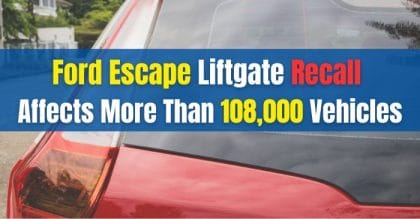 Ford Escape Liftgate Recall: Detached Hinge Cover Safety Risk - The ...