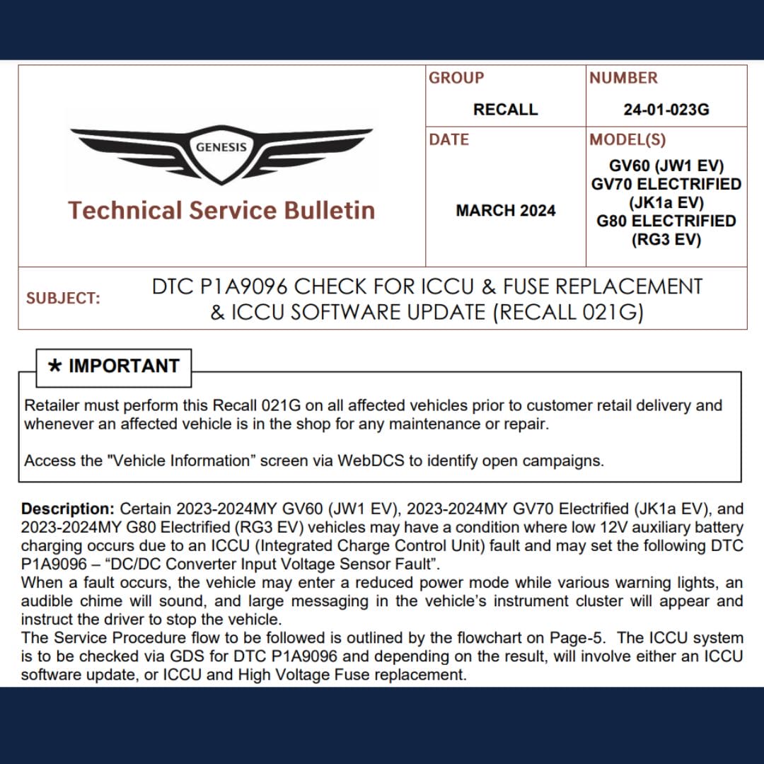 2024 Kia and Hyundai ICCU Recall: Affecting the EV6, Ioniq 5 and other EVs - The Lemon Law Experts